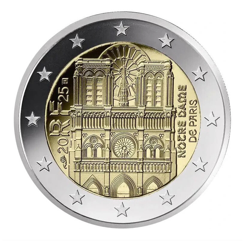 2 EURO France 2025 - Notre Dame | Buy at Nunofi.com