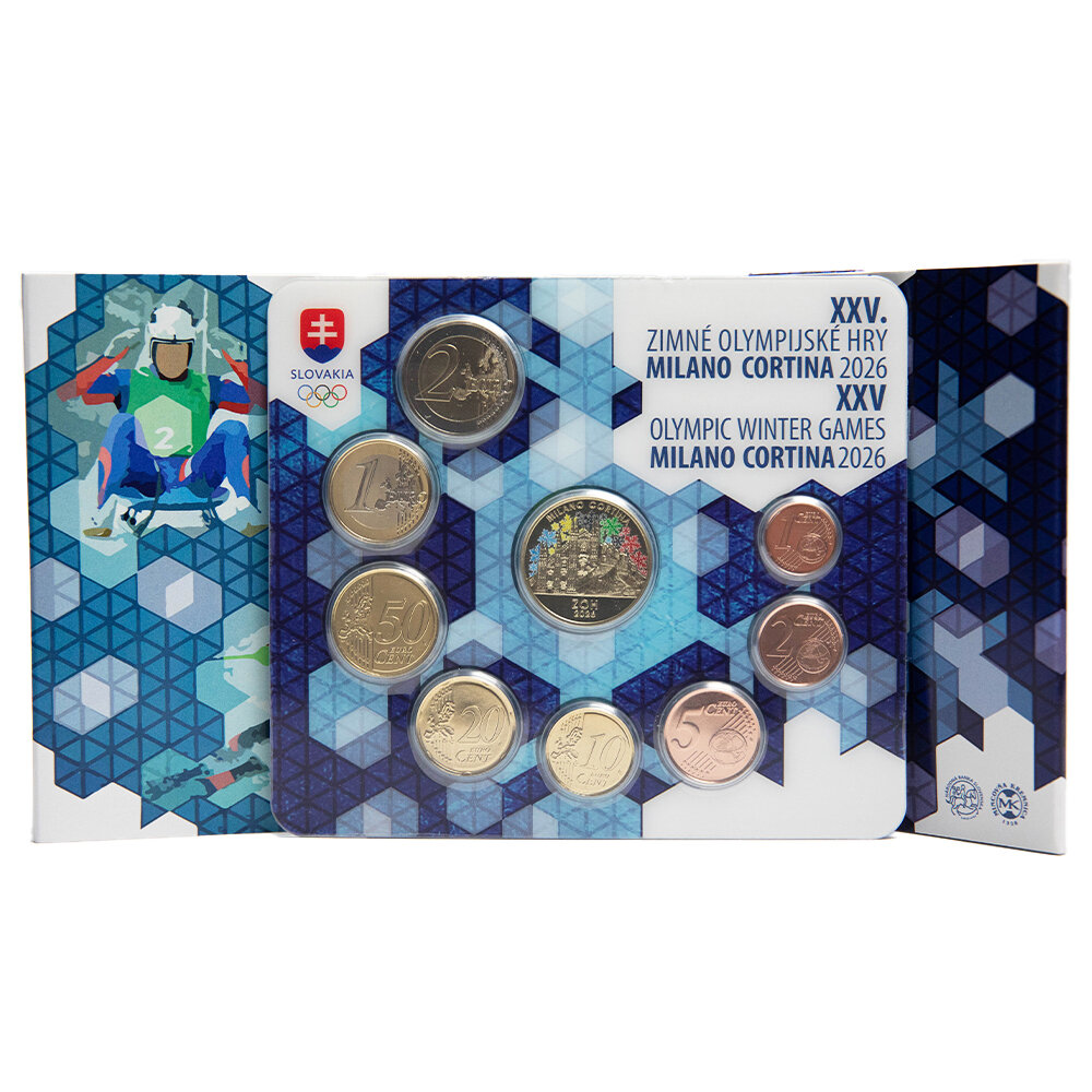 Set of Circulating EURO Coins SR 2026 - Winter Olympics Milano Cortina ...