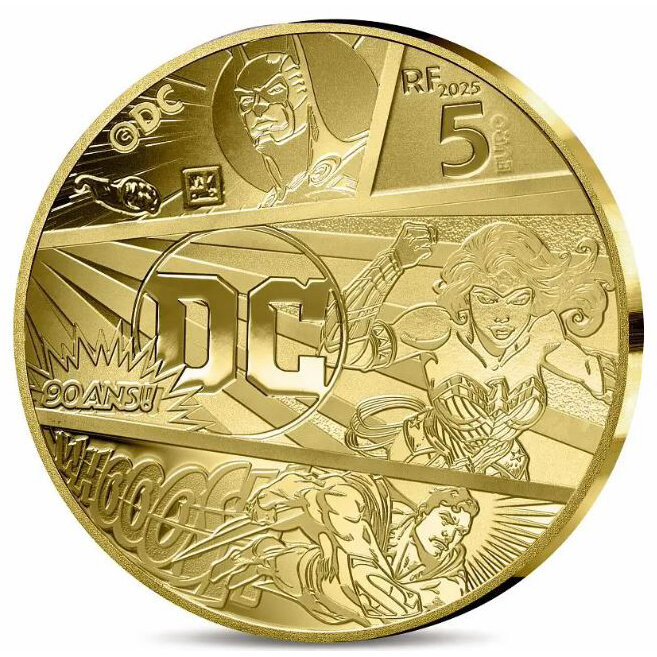 5 Euro France 2025 - DC Comics - Proof | Buy at Nunofi.com