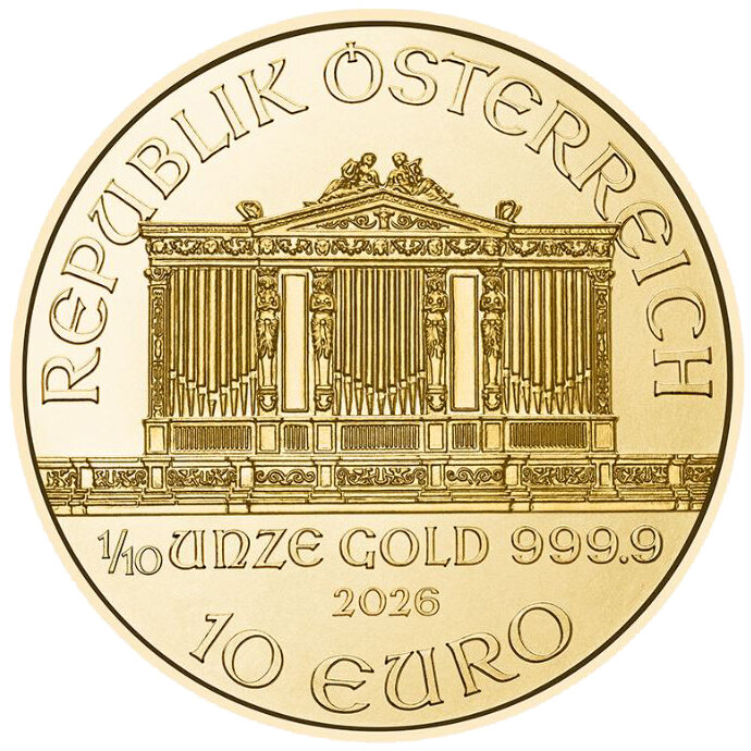 10 EURO Austria 2026 - Wiener Philharmoniker | Buy at Nunofi.com