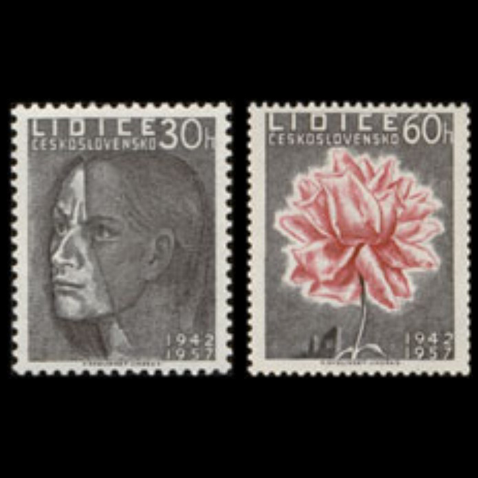 Series of Stamps Czechoslovakia 1957 - Lidice | Buy at Nunofi.com